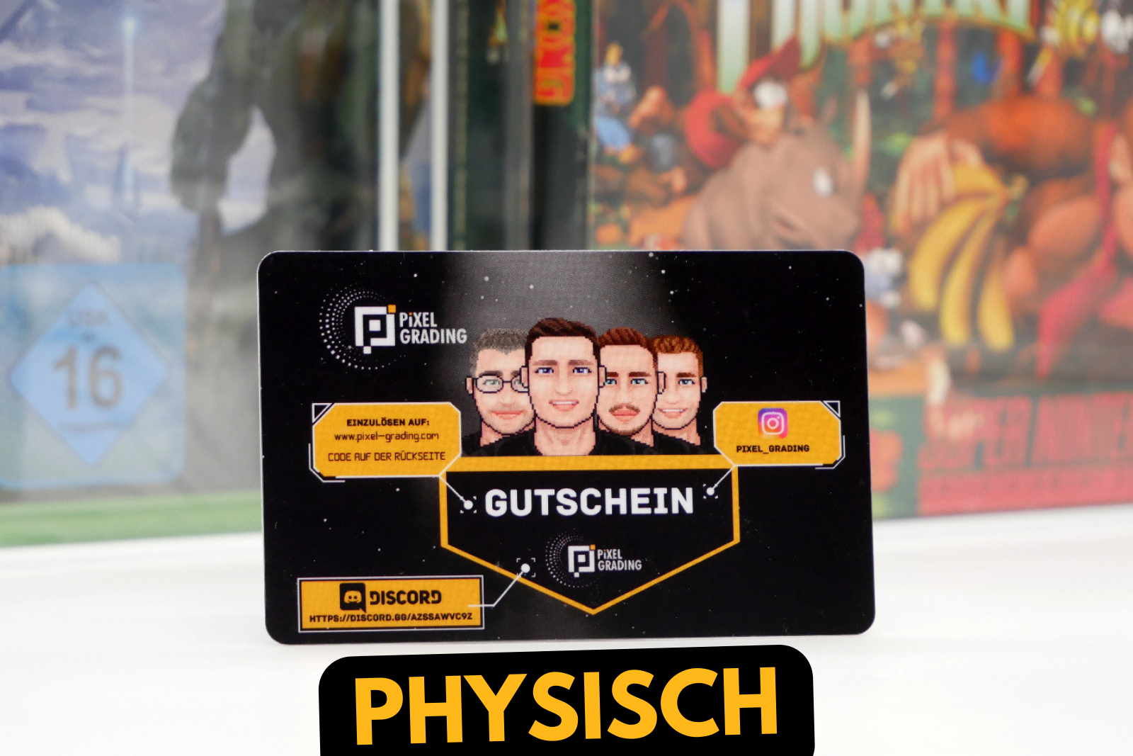 Guthabenkarte Physisch – Pixel Grading